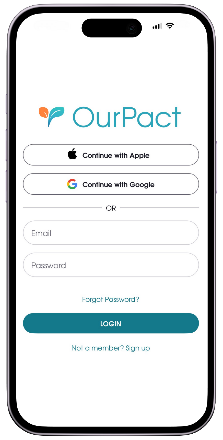 Using Apple or Google Single Sign-On for Your Account Login – OurPact ...